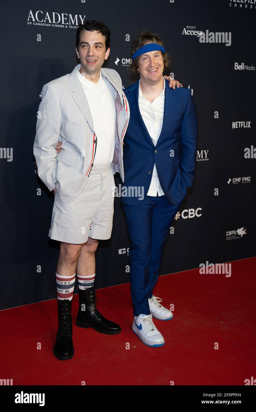 (L to R) Jay Baruchel, Matt Johnson attend the 2024 Canadian Screen ...