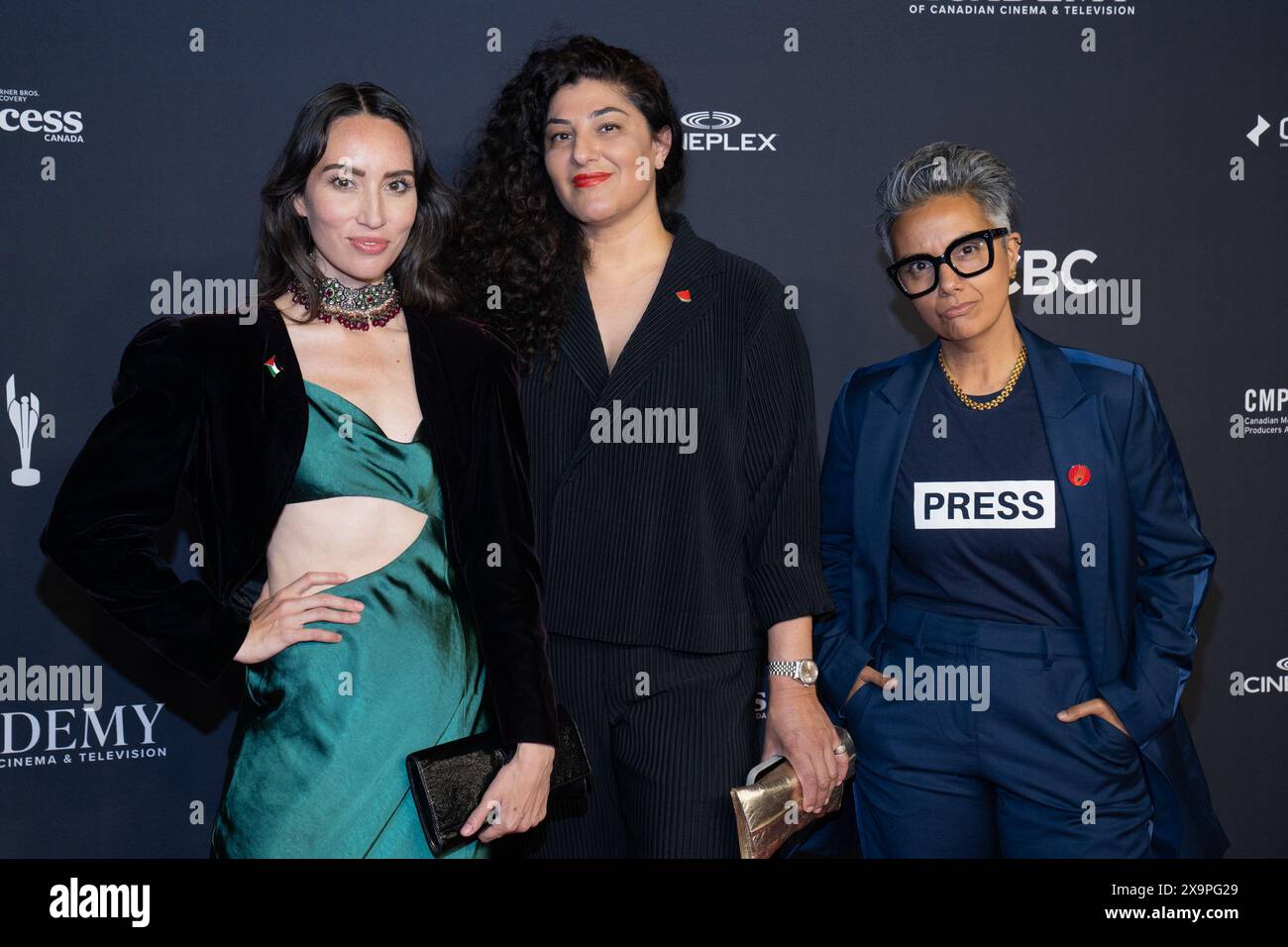 (L to R) Andria Wilson-Mirza, Michelle Mama, Fawzia Mirza attend the ...