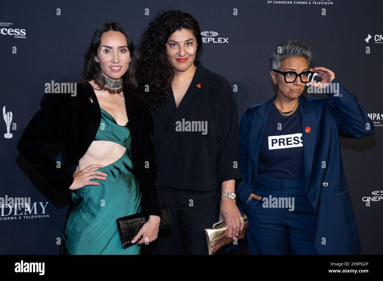 (L to R) Andria Wilson-Mirza, Michelle Mama, Fawzia Mirza attend the ...