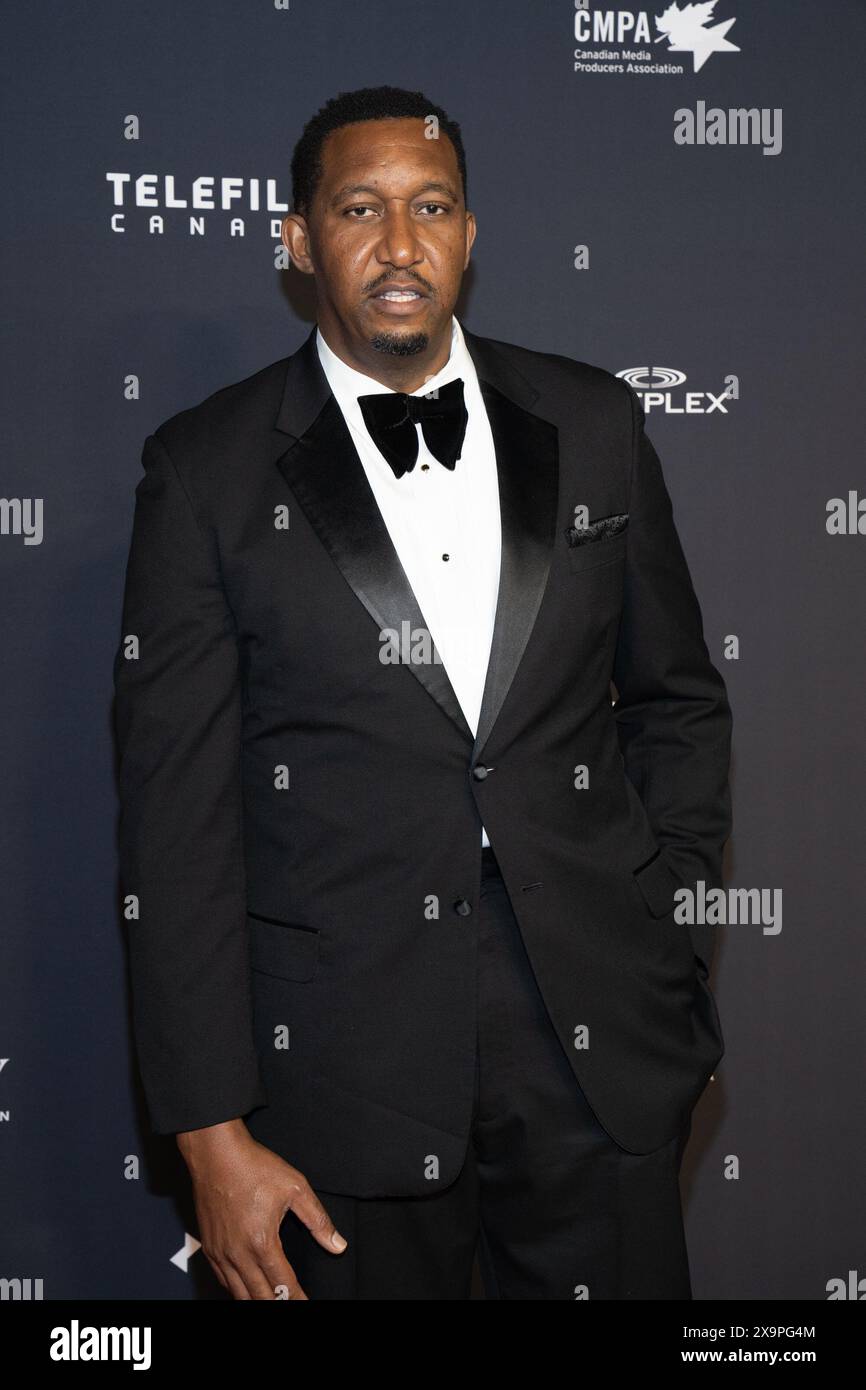 Lonzo Nzekwe attends the 2024 Canadian Screen Awards at CBC Broadcast ...
