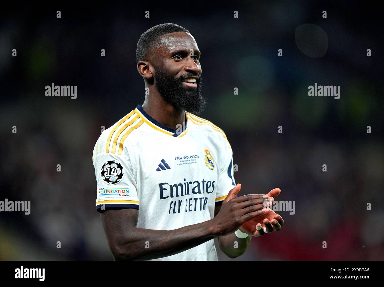 Real Madrid's Antonio Rudiger during the UEFA Champions League final at ...