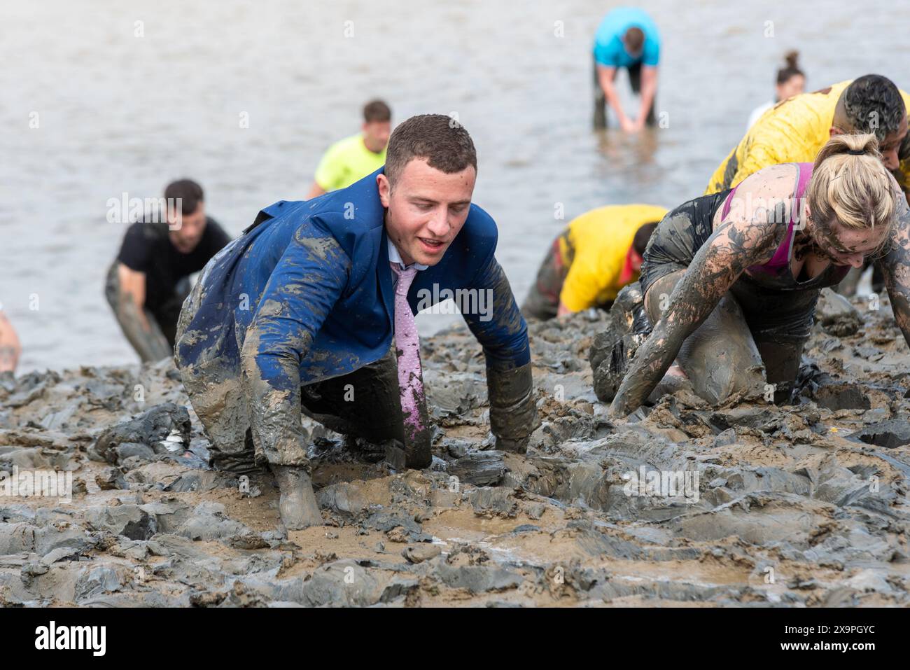 Promenade Park, Maldon, Essex, UK. 2nd Jun, 2024. Large numbers of ...