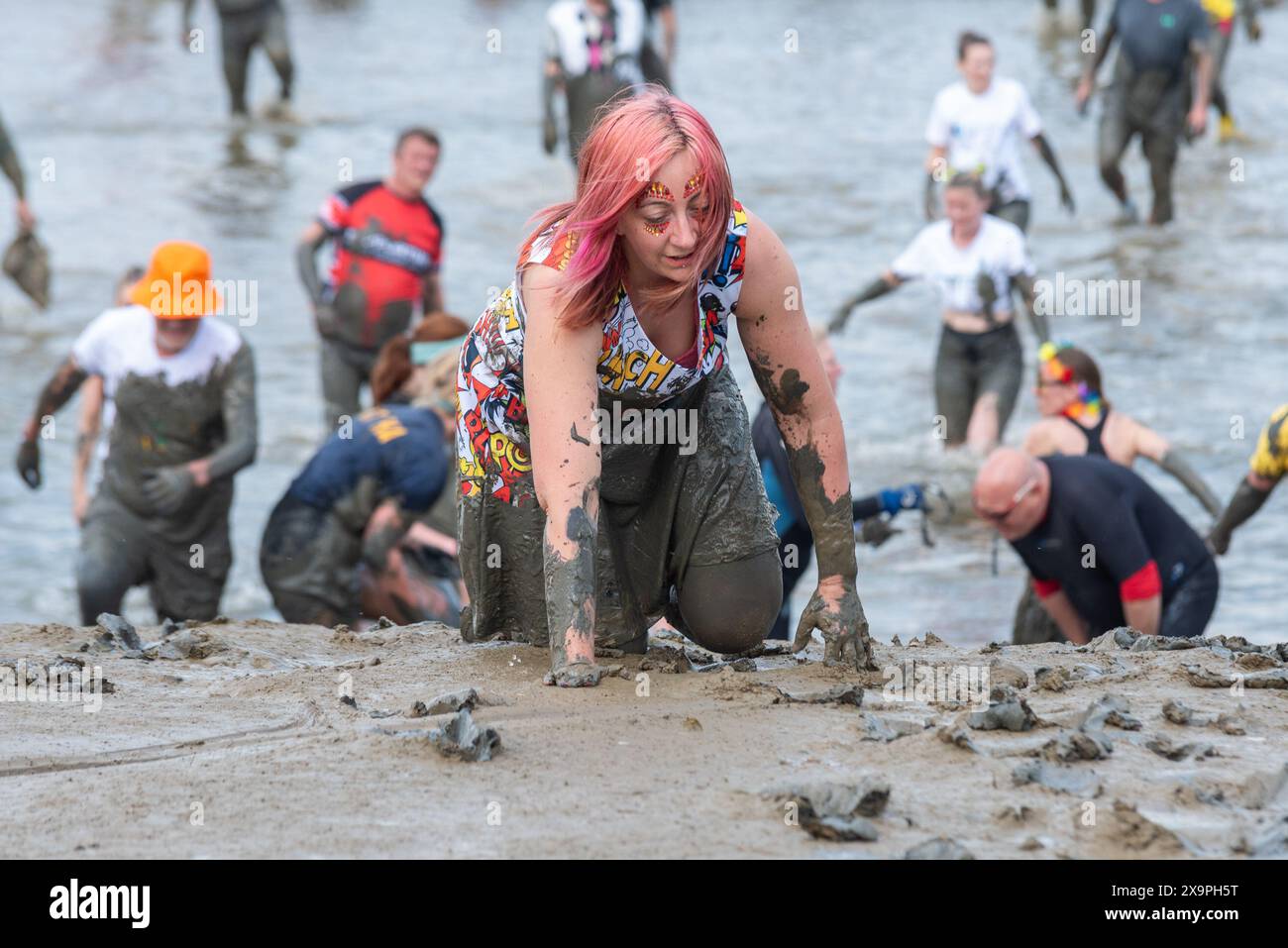 Promenade Park, Maldon, Essex, UK. 2nd Jun, 2024. Large numbers of ...
