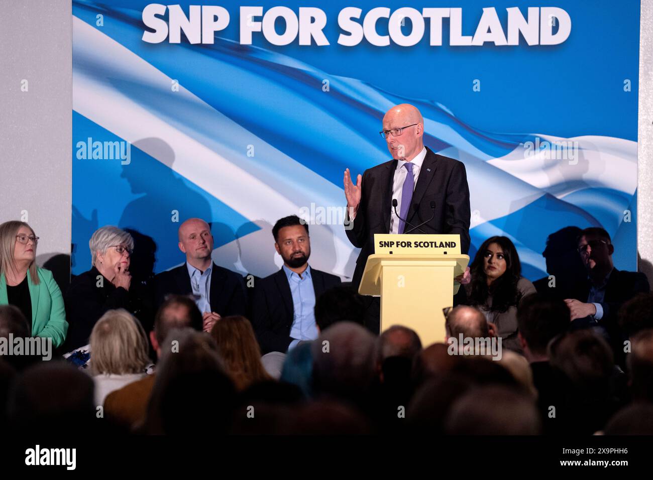 Scottish National Party Leader John Swinney during the SNP General ...
