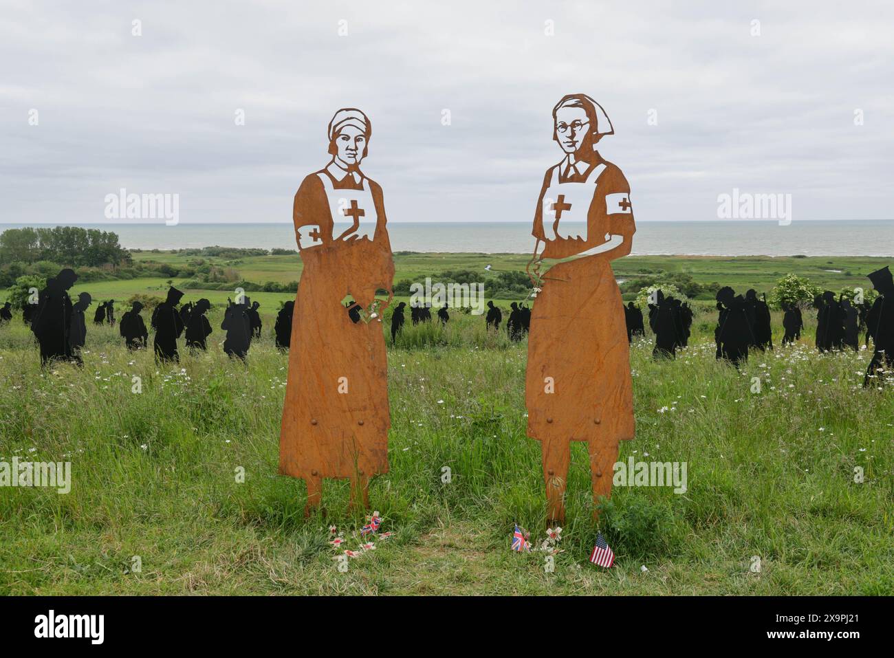 Normandy, France. 02nd June, 2024. The Standing with Giants memorial ...