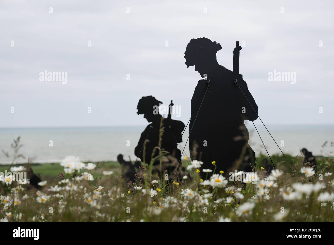 Normandy, France. 02nd June, 2024. The Standing with Giants memorial ...