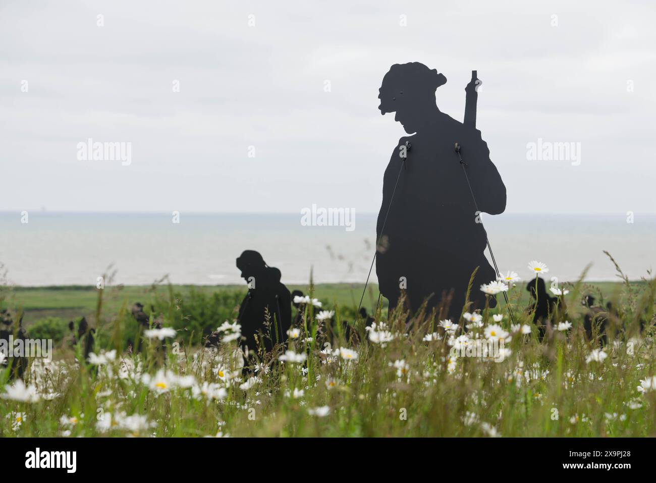 Normandy, France. 02nd June, 2024. The Standing with Giants memorial ...