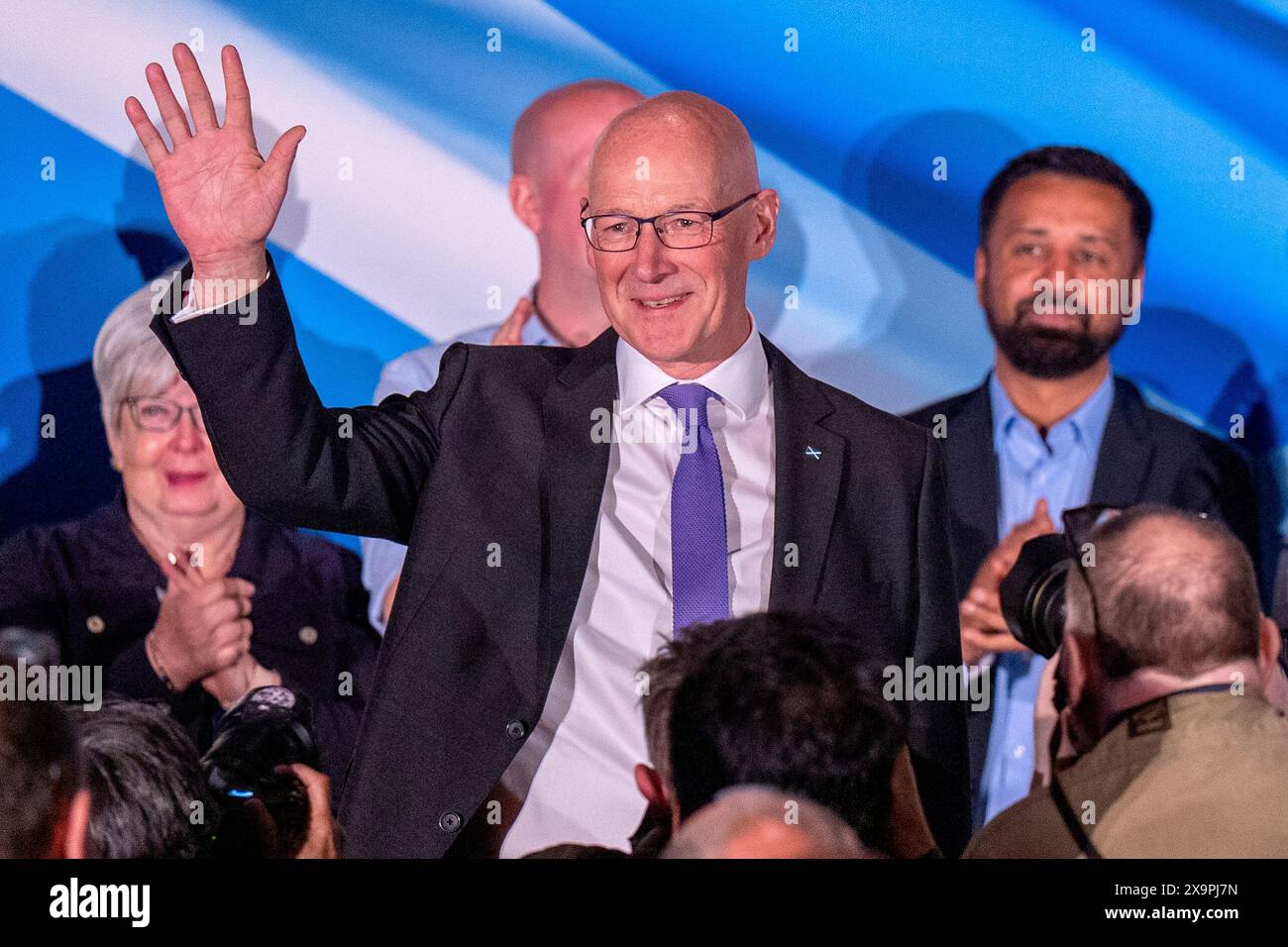 Scottish National Party Leader John Swinney during the SNP General ...