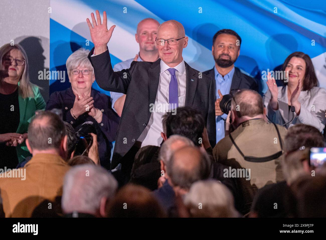 Scottish National Party Leader John Swinney during the SNP General ...