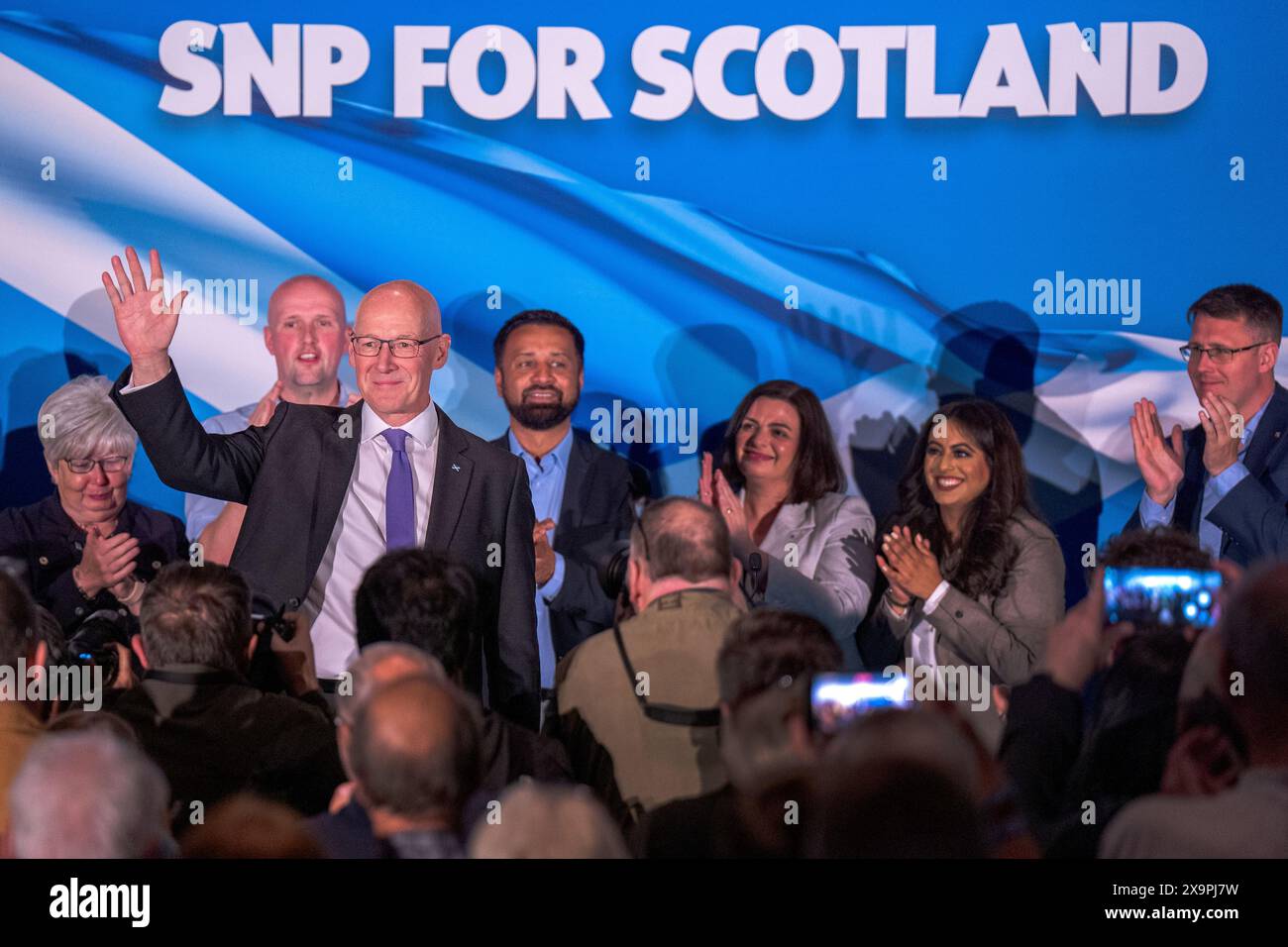 Scottish National Party Leader John Swinney during the SNP General ...