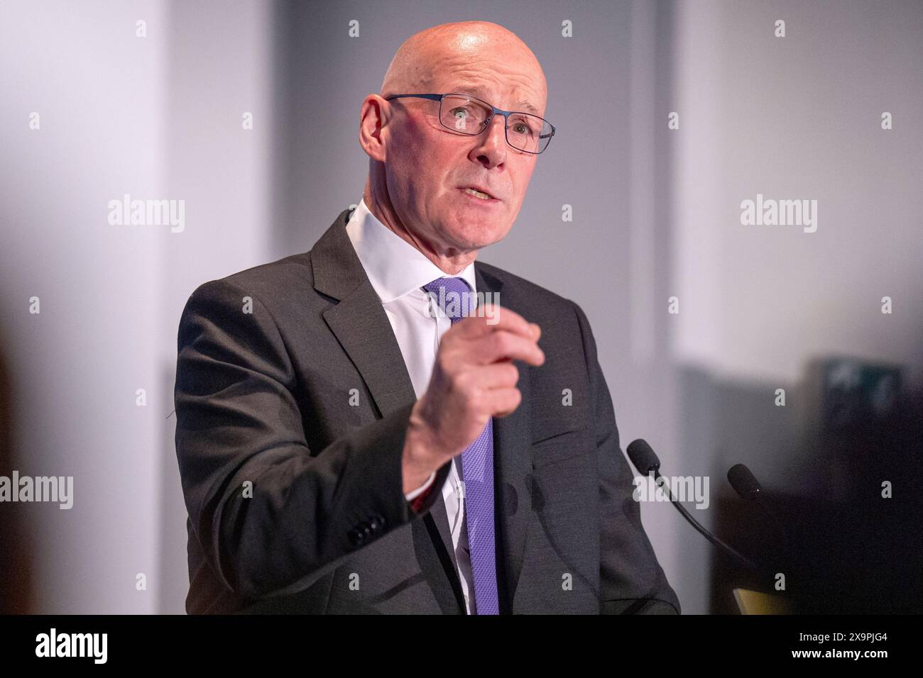 Scottish National Party Leader John Swinney during the SNP General ...