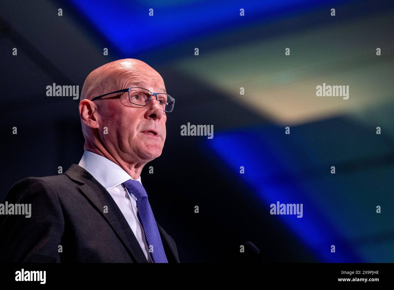 Scottish National Party Leader John Swinney during the SNP General ...