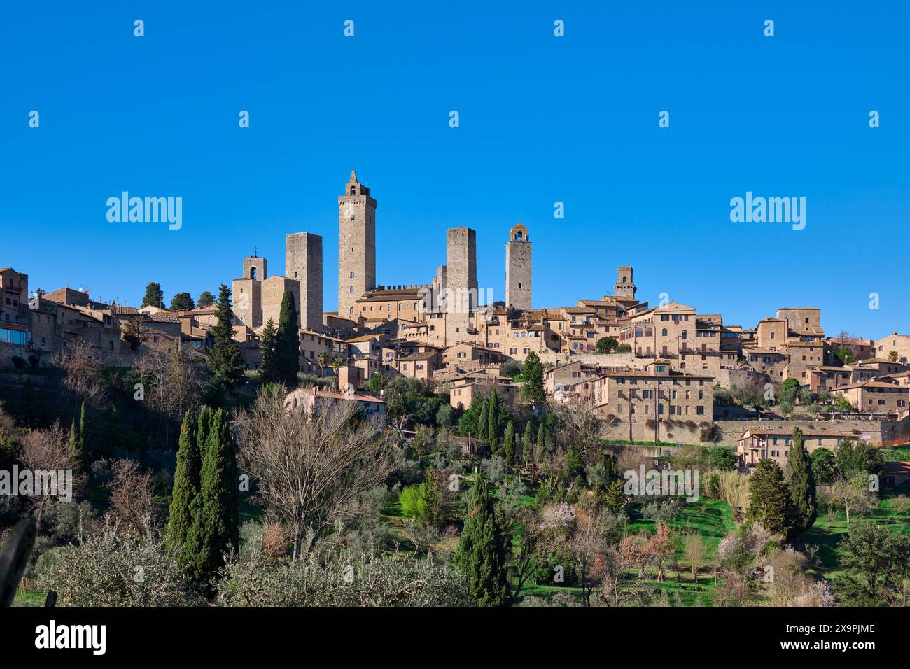 medieval town San Gimignano, Tuscany, Italy Stock Photo - Alamy