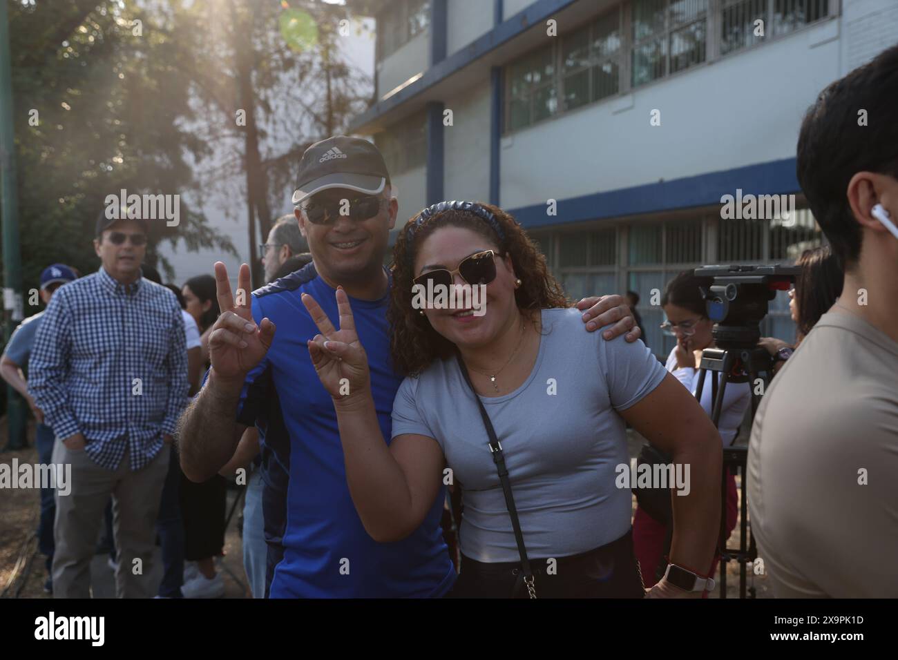 Mexico City, Mexico. 2nd June, 2024. Voters wait to cast their ballots ...