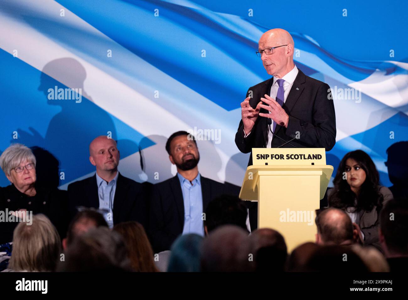 Scottish National Party Leader John Swinney during the SNP General ...