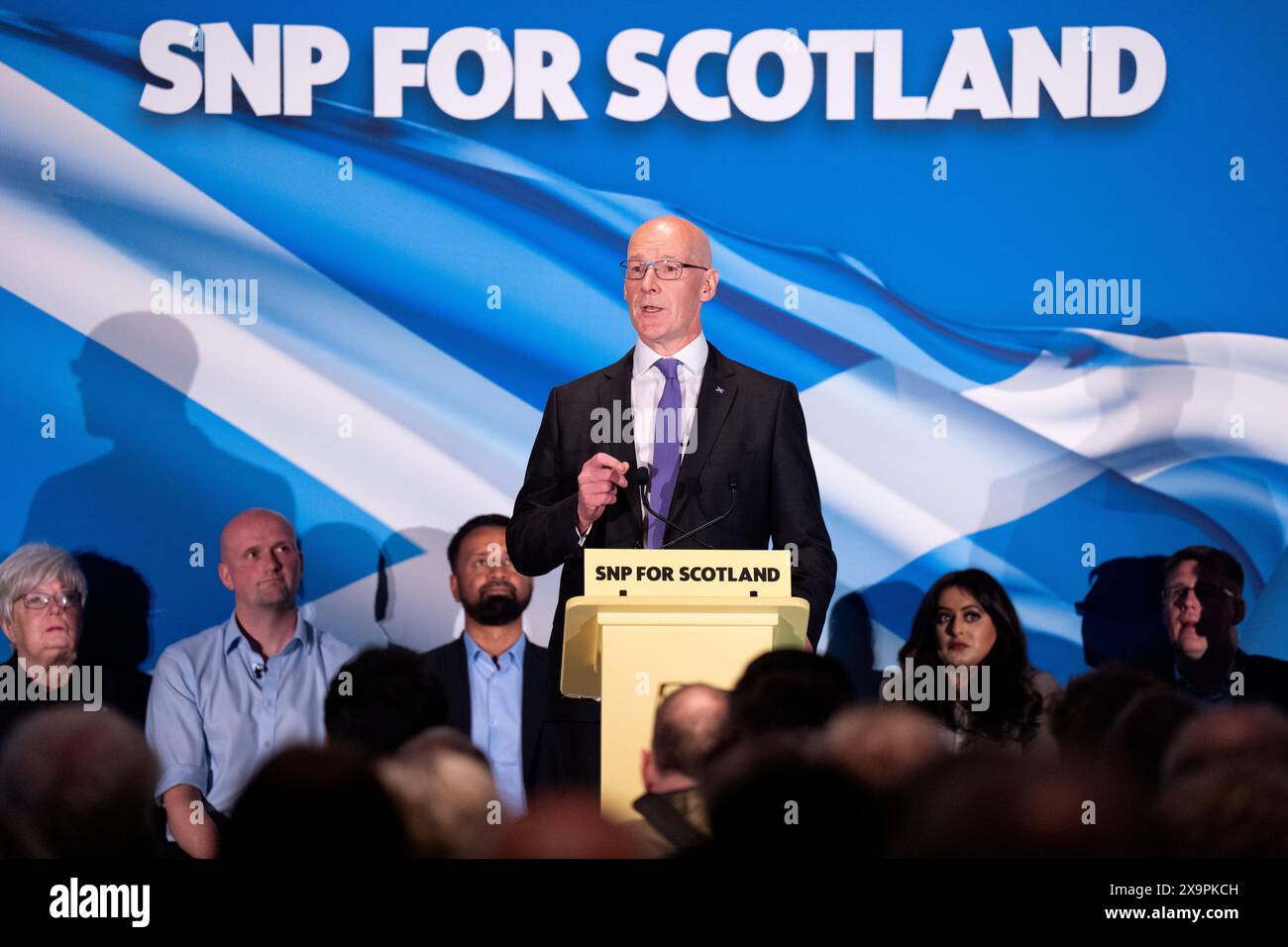 Scottish National Party Leader John Swinney during the SNP General ...