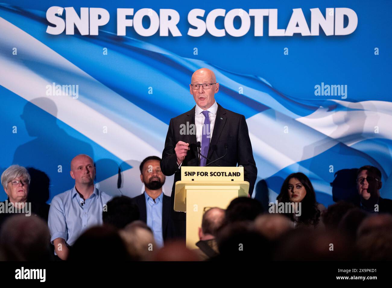 Scottish National Party Leader John Swinney during the SNP General ...