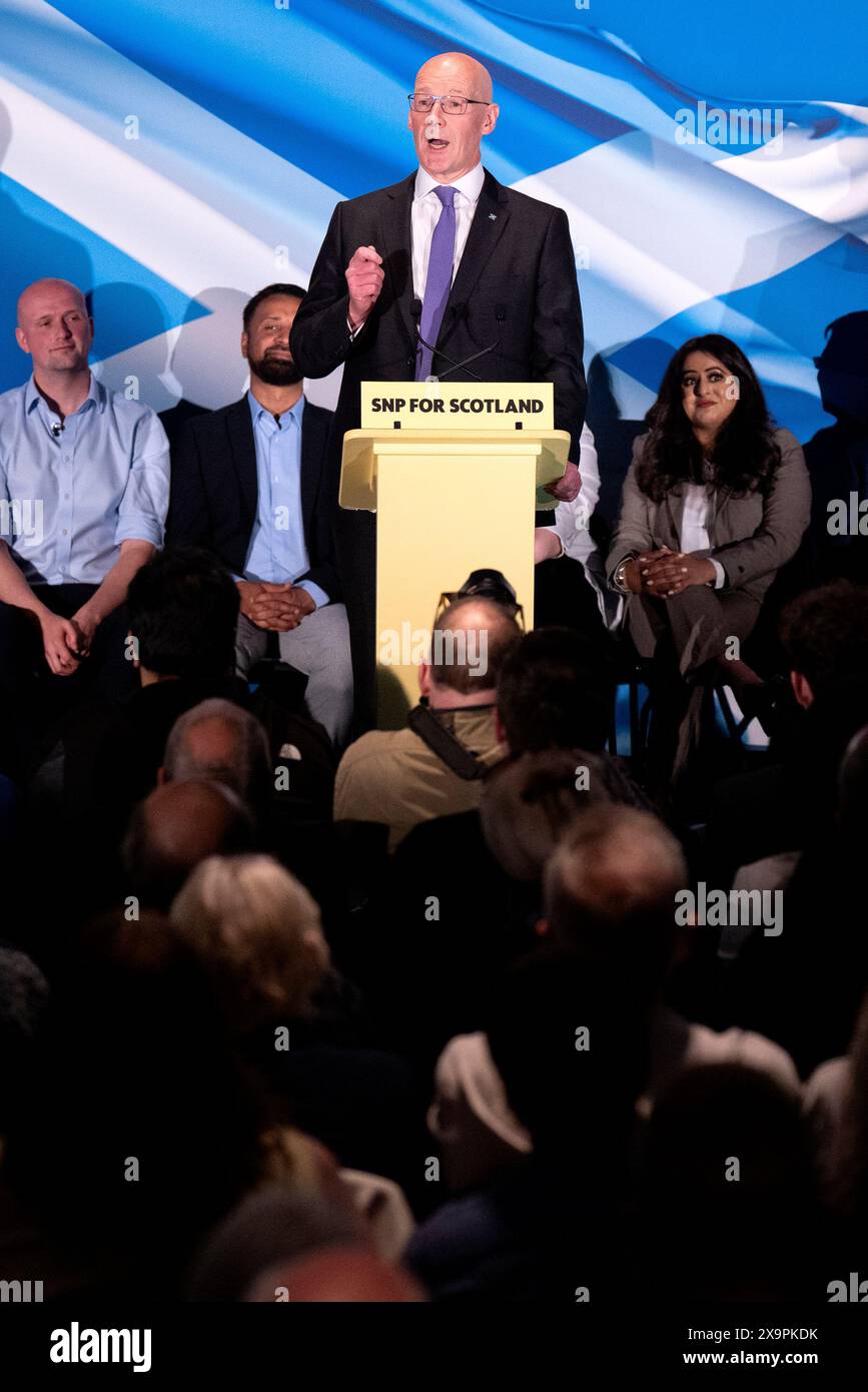 Scottish National Party Leader John Swinney during the SNP General ...