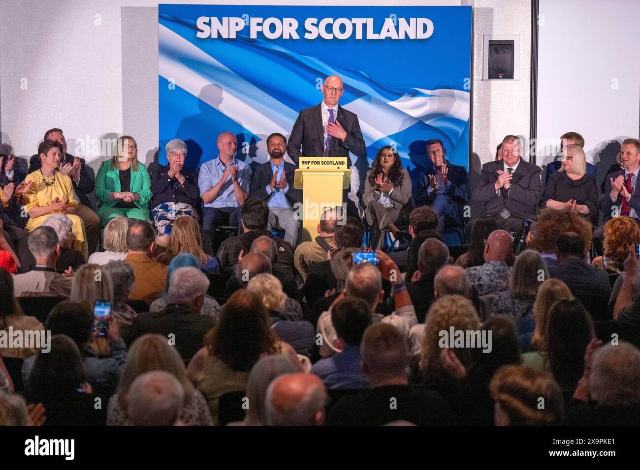 Scottish National Party Leader John Swinney during the SNP General ...