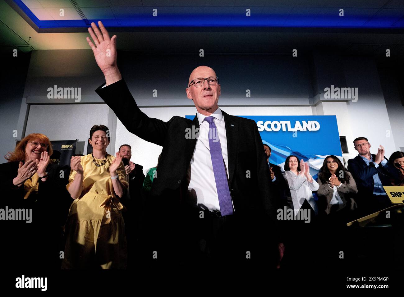 Scottish National Party Leader John Swinney during the SNP General ...