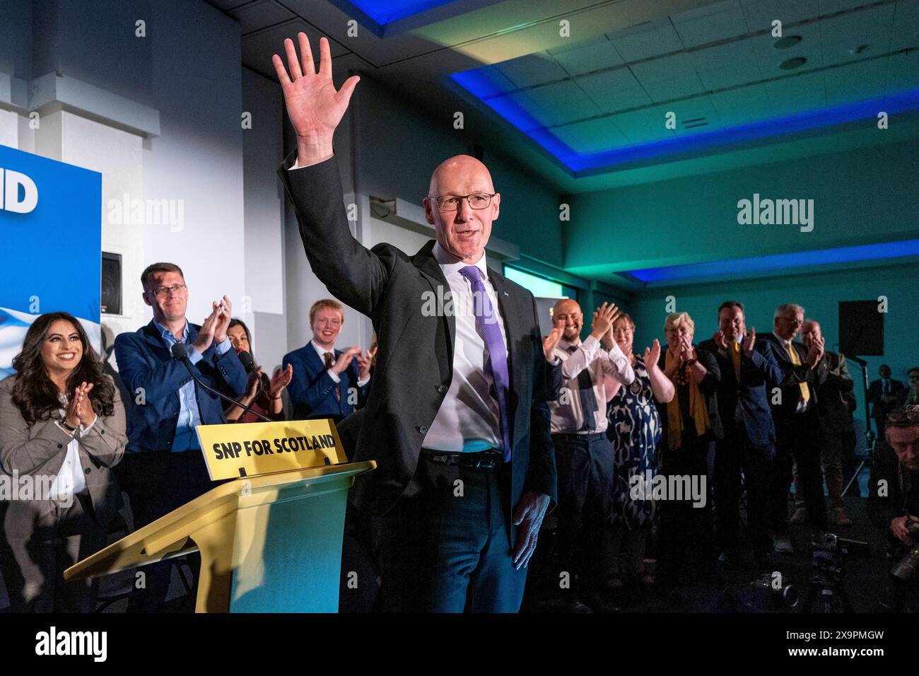Scottish National Party Leader John Swinney during the SNP General ...