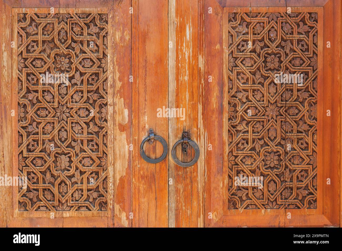 traditional Arabic Uzbek Islamic patterns arabesque ornament on an ...