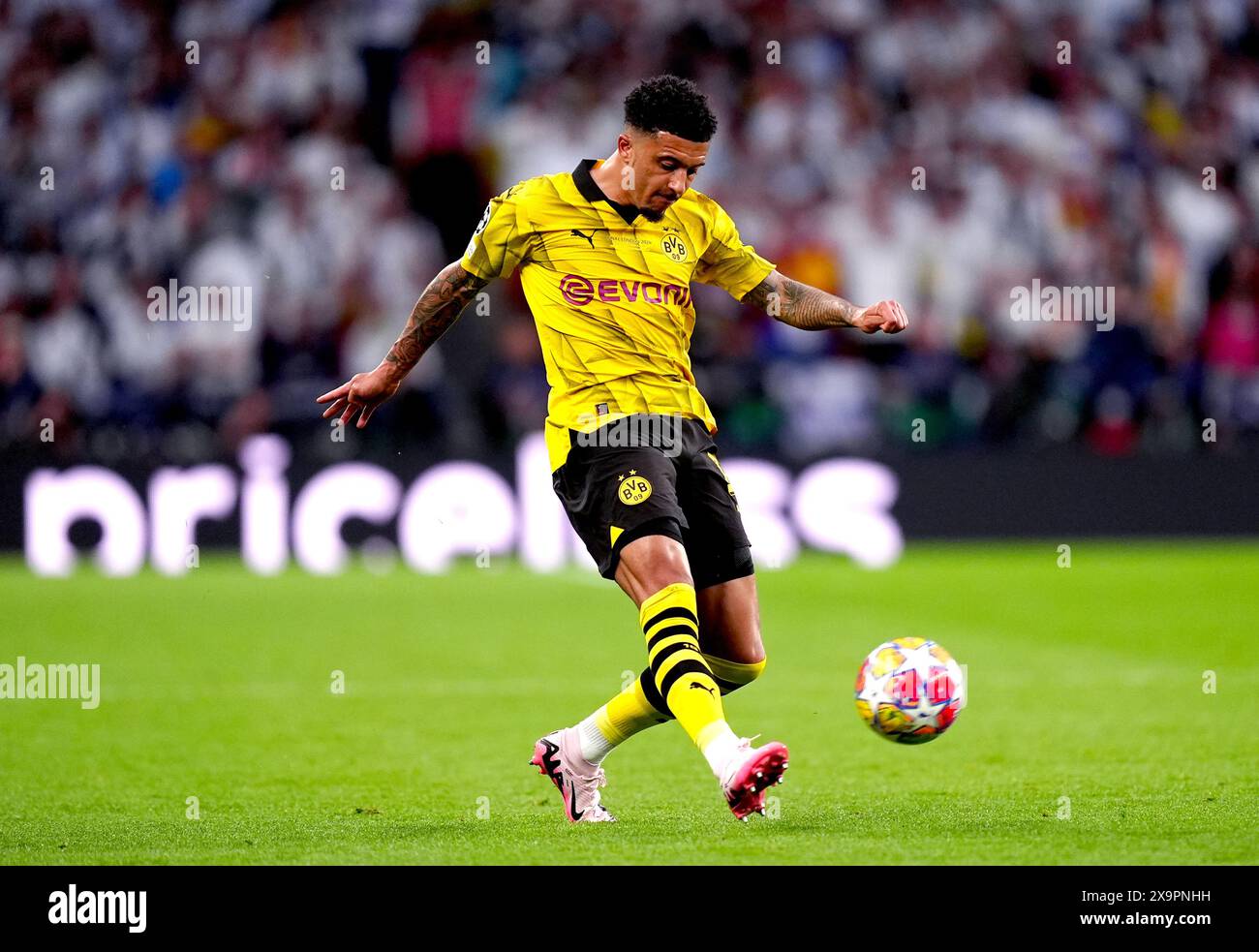 Borussia Dortmund's Jadon Sancho during the UEFA Champions League final ...