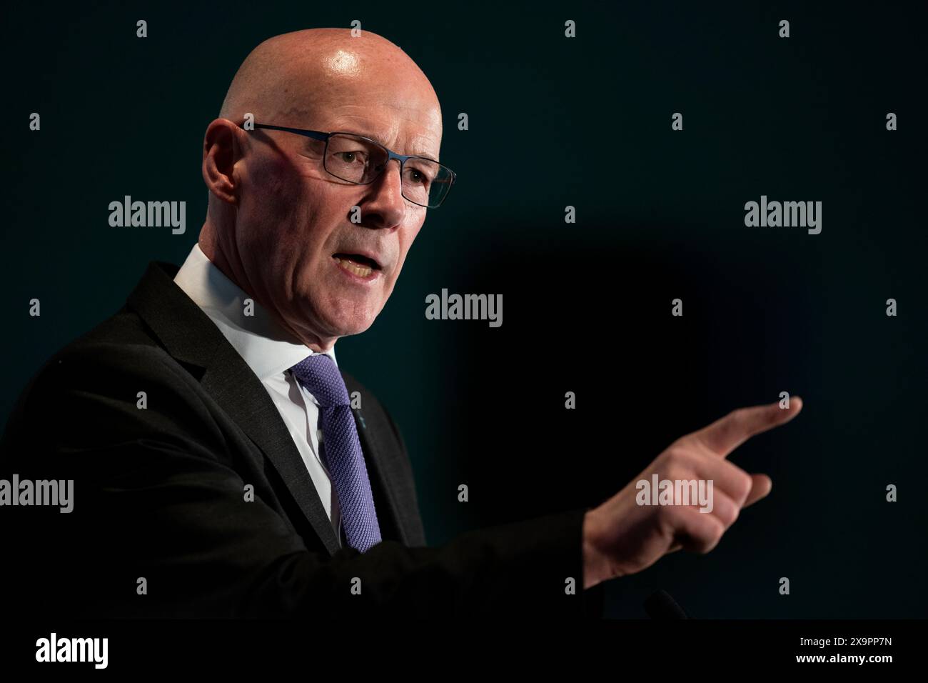 Scottish National Party Leader John Swinney during the SNP General ...