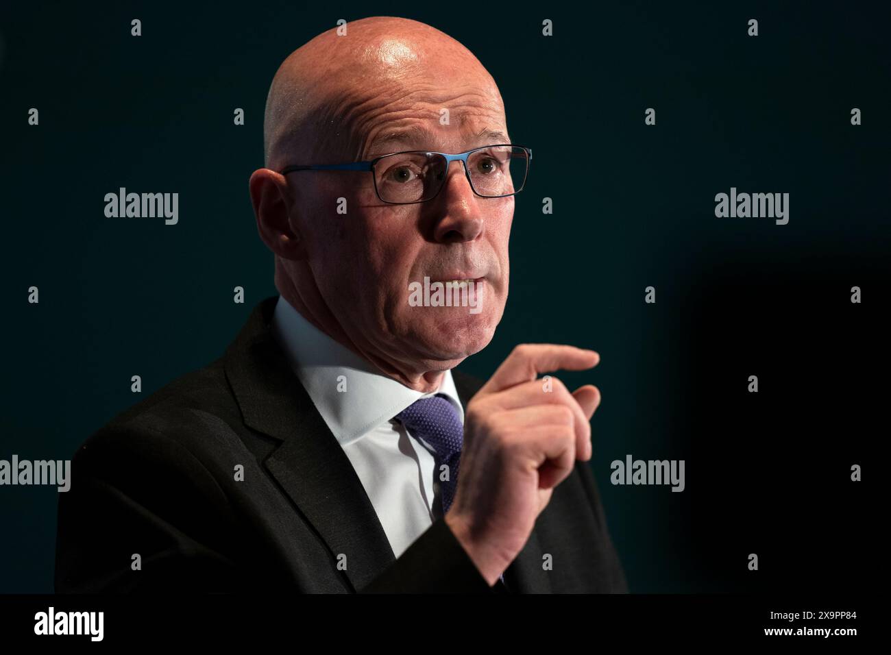Scottish National Party Leader John Swinney during the SNP General ...