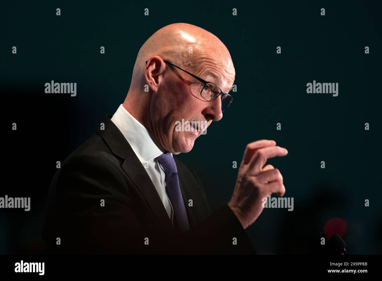 Scottish National Party Leader John Swinney during the SNP General ...