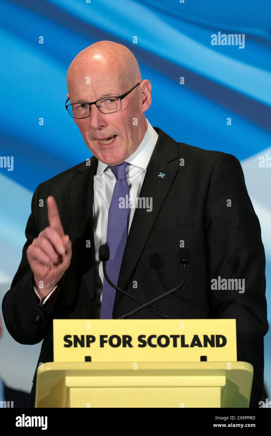 Scottish National Party Leader John Swinney during the SNP General ...