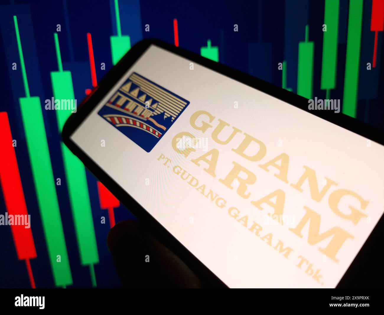 Konskie, Poland - May 29, 2024: Gudang Garam company logo displayed on ...