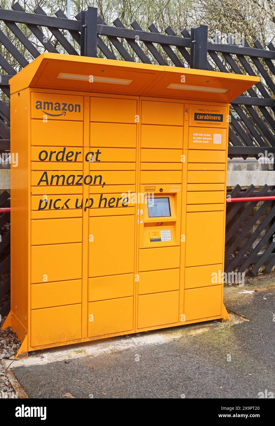 Inpost and Amazon Parcel collection points Stock Photo - Alamy