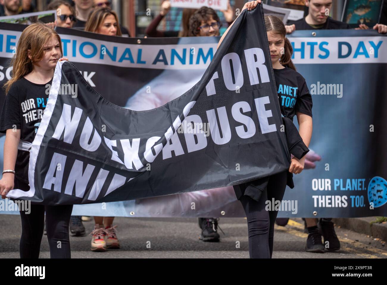 Glasgow, Scotland, UK. 2nd June, 2024. Silent March from Kelvingrove ...