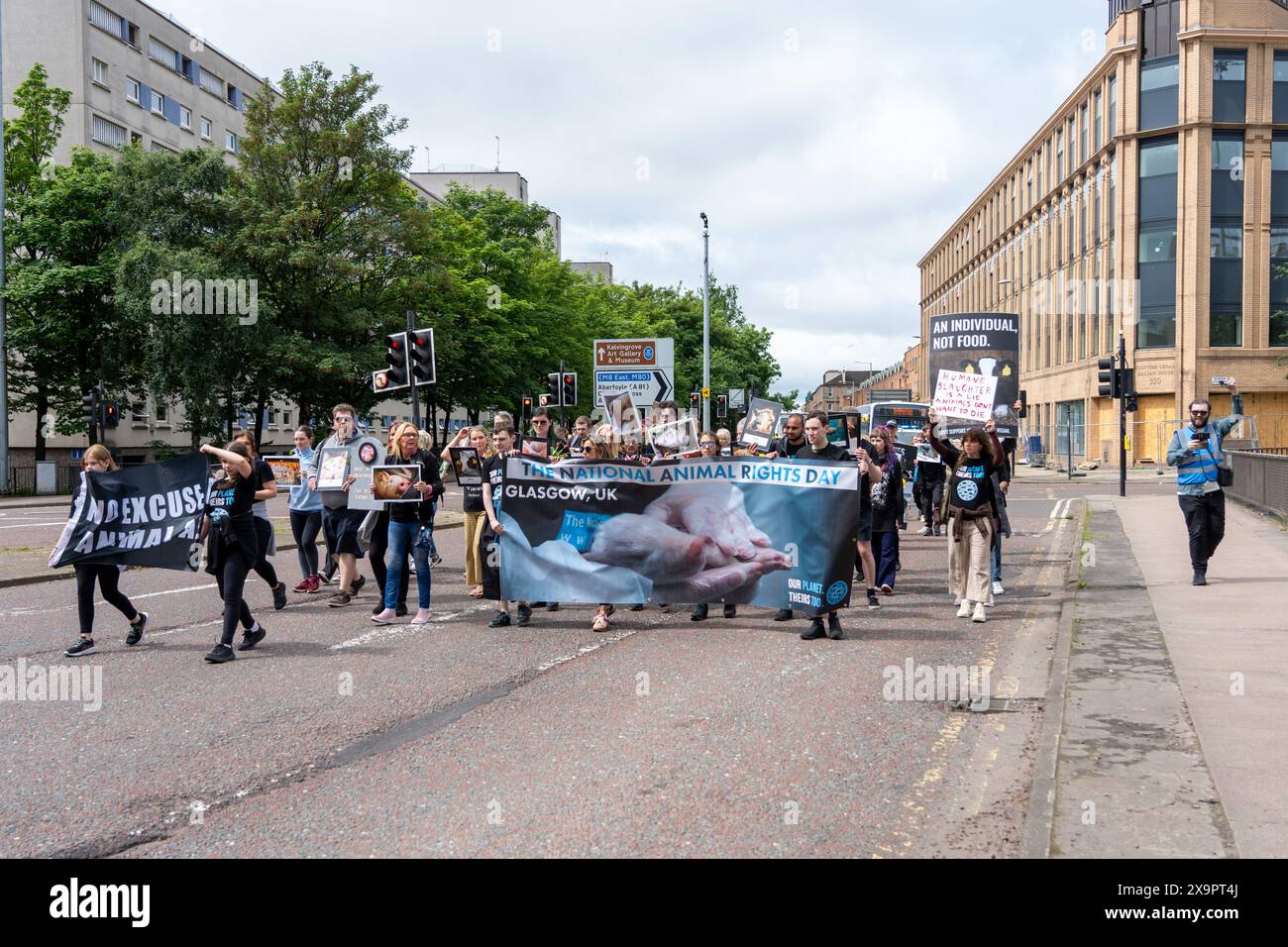 Glasgow, Scotland, UK. 2nd June, 2024. Silent March from Kelvingrove ...