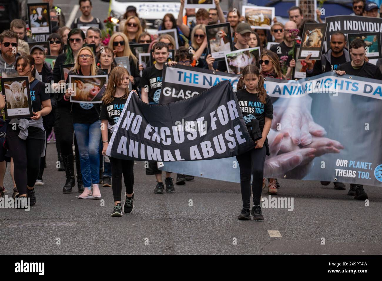 Glasgow, Scotland, UK. 2nd June, 2024. Silent March from Kelvingrove ...