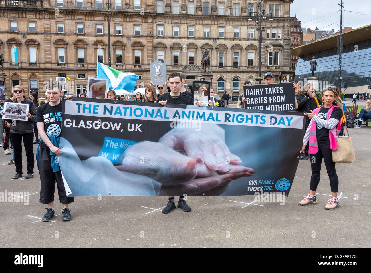Glasgow, Scotland, UK. 2nd June, 2024. Silent March from Kelvingrove ...
