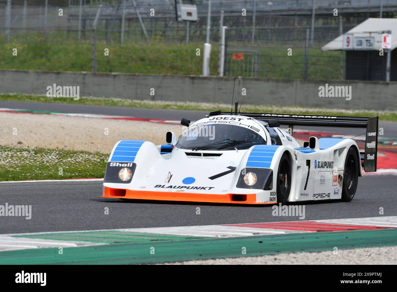 Scarperia, 5 April 2024: Porsche 962 C group C year 1990 in action ...