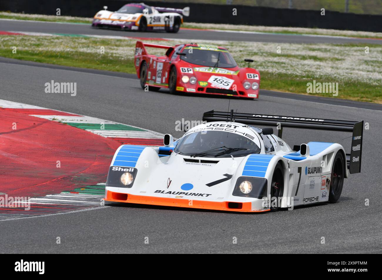 Scarperia, 5 April 2024: Porsche 962 C group C year 1990 in action ...
