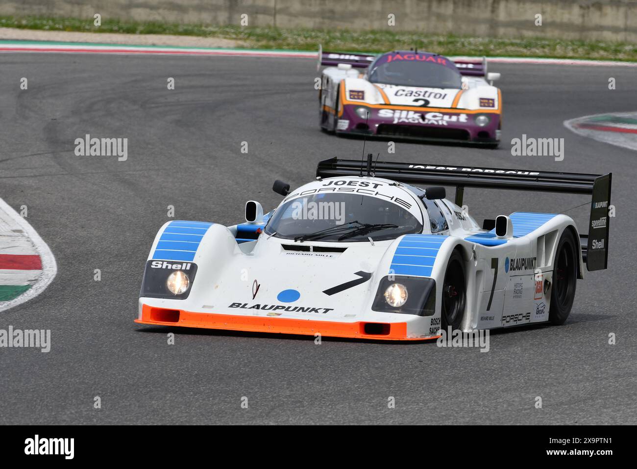 Scarperia, 5 April 2024: Porsche 962 C group C year 1990 in action ...