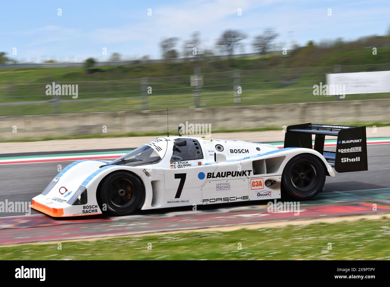 Scarperia, 5 April 2024: Porsche 962 C group C year 1990 in action ...