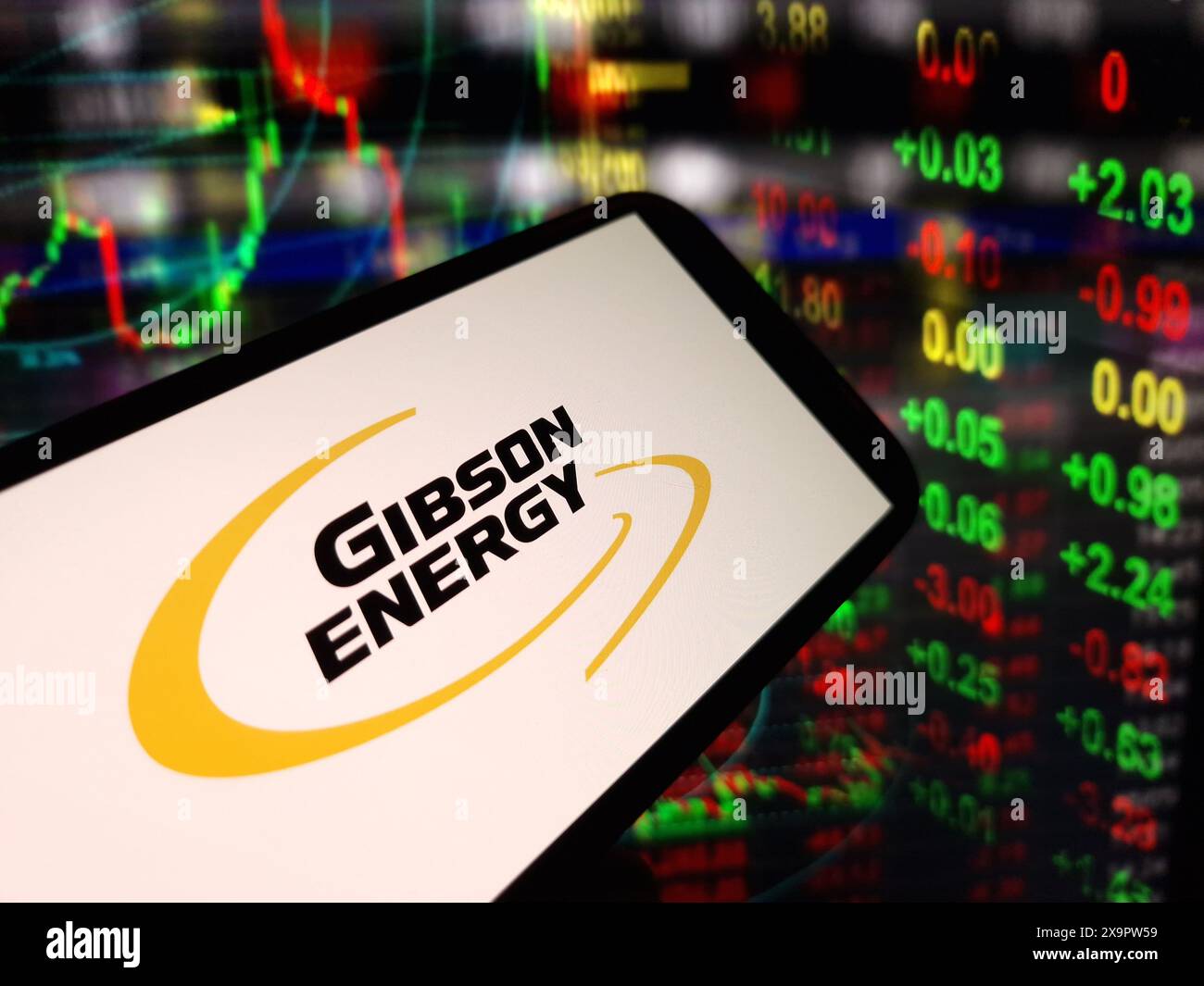Konskie, Poland - May 30, 2024: Gibson Energy company logo displayed on ...