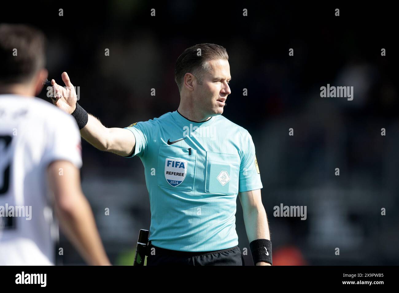 ROTTERDAM - Referee Danny Makkelie during the play-offs promotion ...