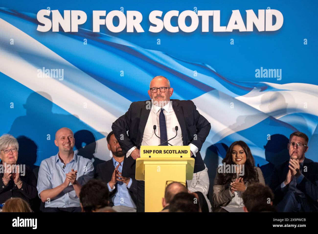 Scottish National Party campaign director Stewart Hosie during the SNP ...