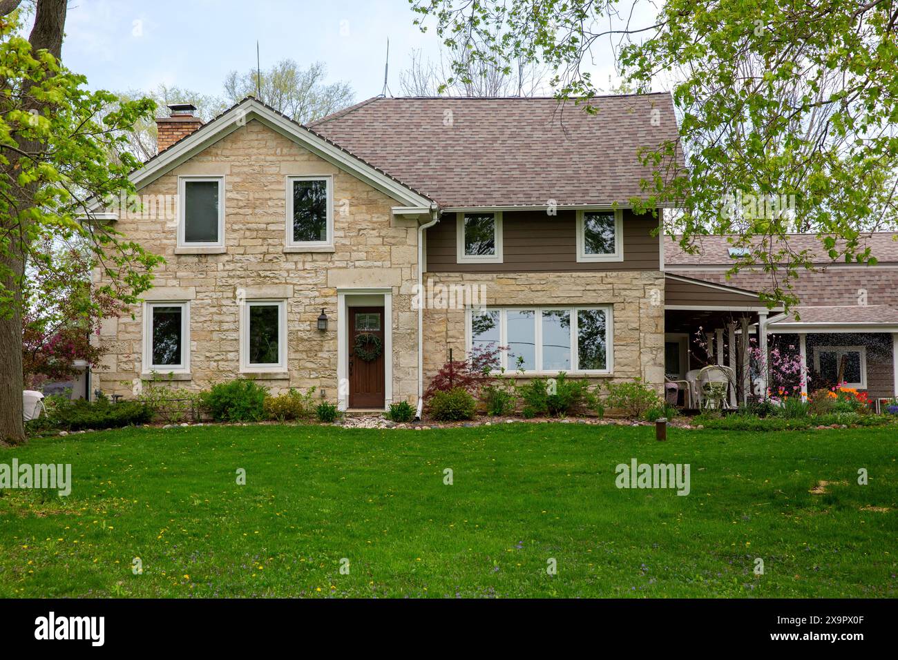 The restored 1846 William and Sarah Butler stone farmhouse and ...
