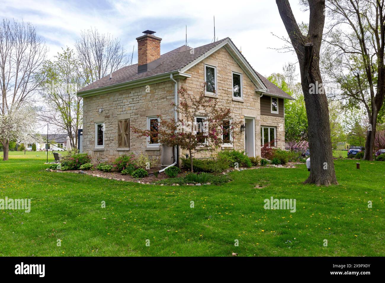 The restored 1846 William and Sarah Butler stone farmhouse and ...