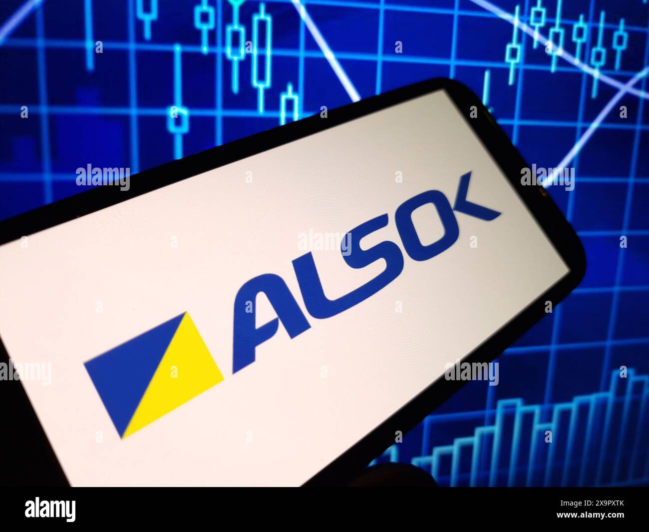Konskie, Poland - May 30, 2024: Alsok company logo displayed on mobile phone Stock Photo - Alamy