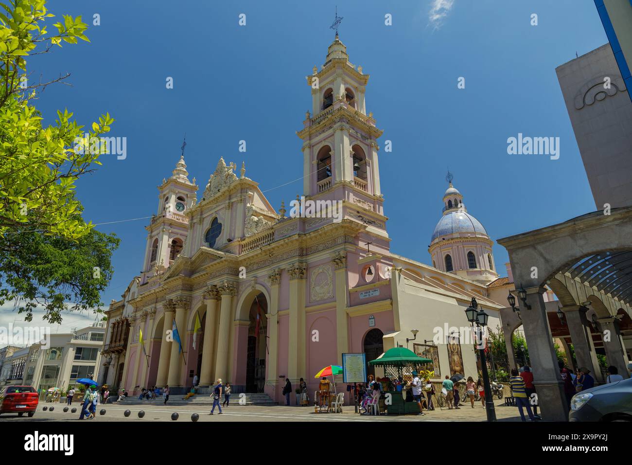 Salta, Argentina - January 26th 2024: The Cathedral Basilica of Salta ...