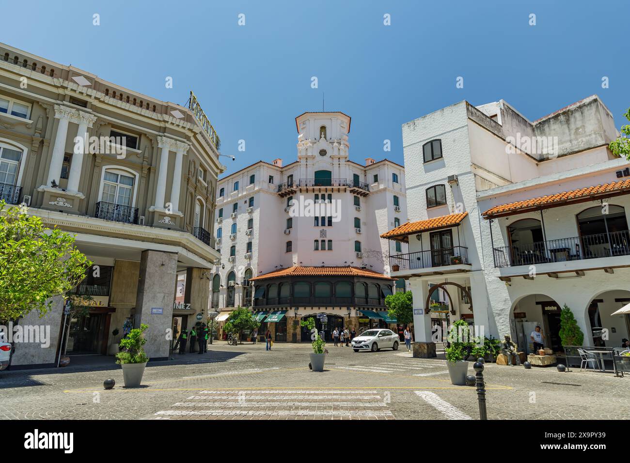 Salta, Argentina - January 26th 2024: Facade of the Hotel Salta in the ...