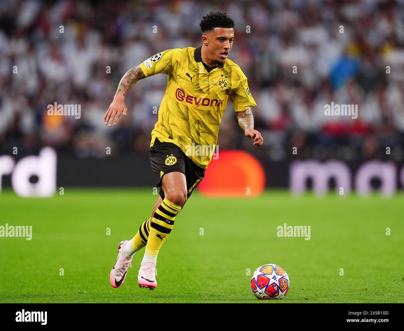 Borussia Dortmund's Jadon Sancho during the UEFA Champions League final ...
